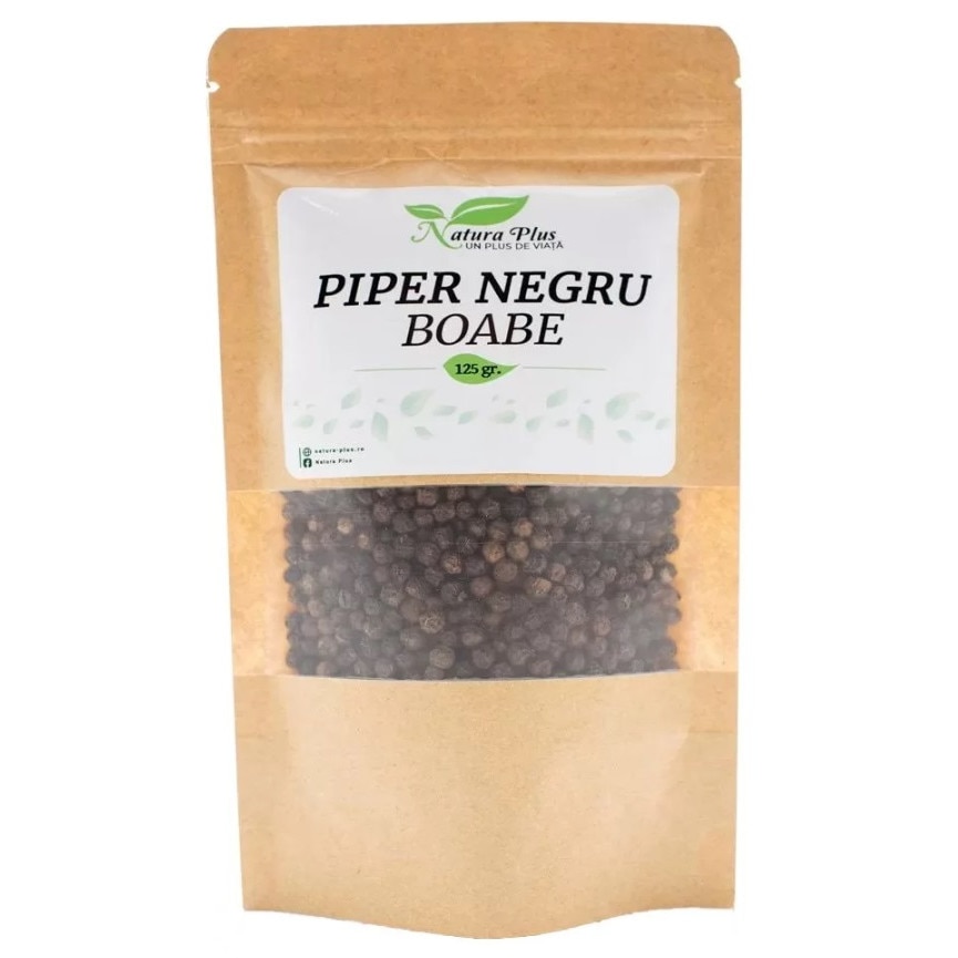 Piper Negru Boabe 125g Natura Plus - eMAG.ro