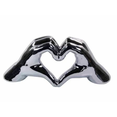 Bibelou in forma de maini decorative in forma de inima, 25x10 cm ...