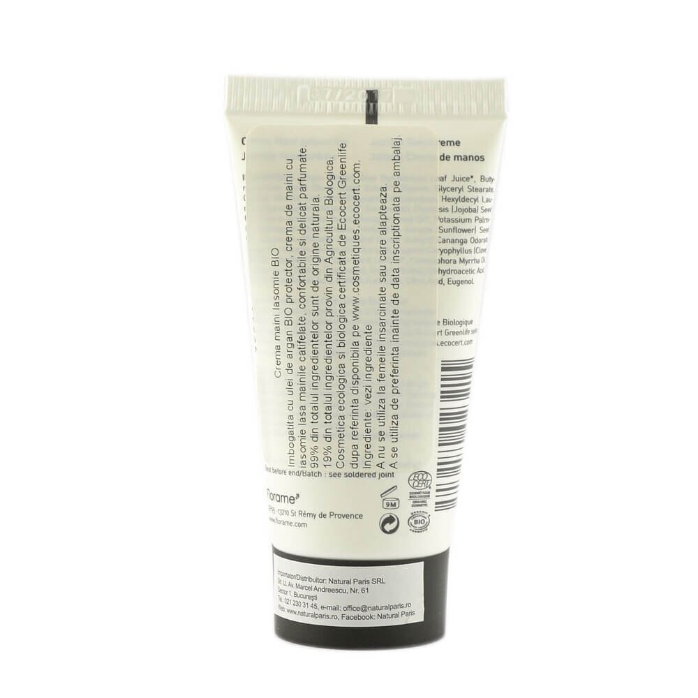 Crema de maini Florame cu Iasomie, bio, 30 ml - eMAG.ro