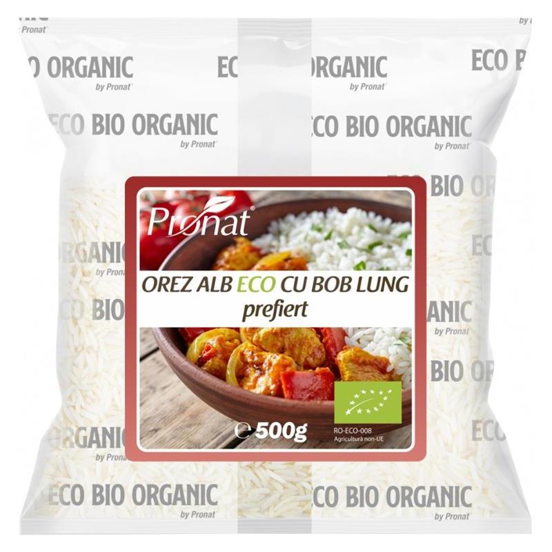 Orez Alb cu Bob Lung Prefiert Bio 500 grame Pronat - eMAG.ro