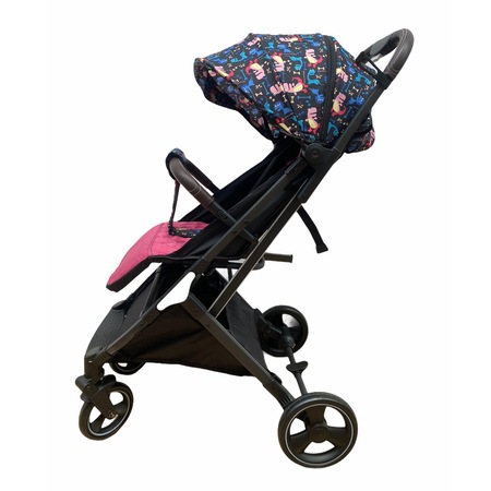 Carucior pentru copii, L-Sun, tip troller, pliabil, roz - eMAG.ro