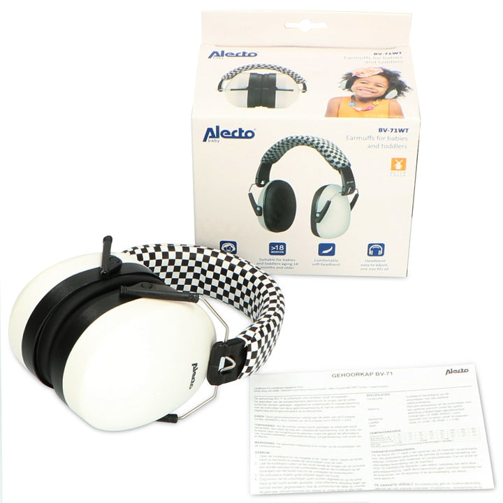 Alecto BV-71WT fülvédő gyerekeknek, Fehér - eMAG.hu