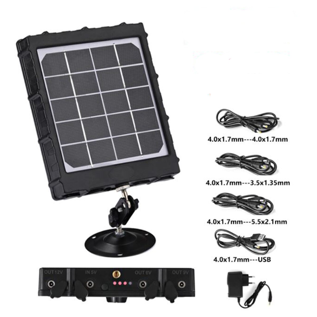 Panou solar portabil cu acumulator, Ideal camping, Capacitate 3000mAh ...