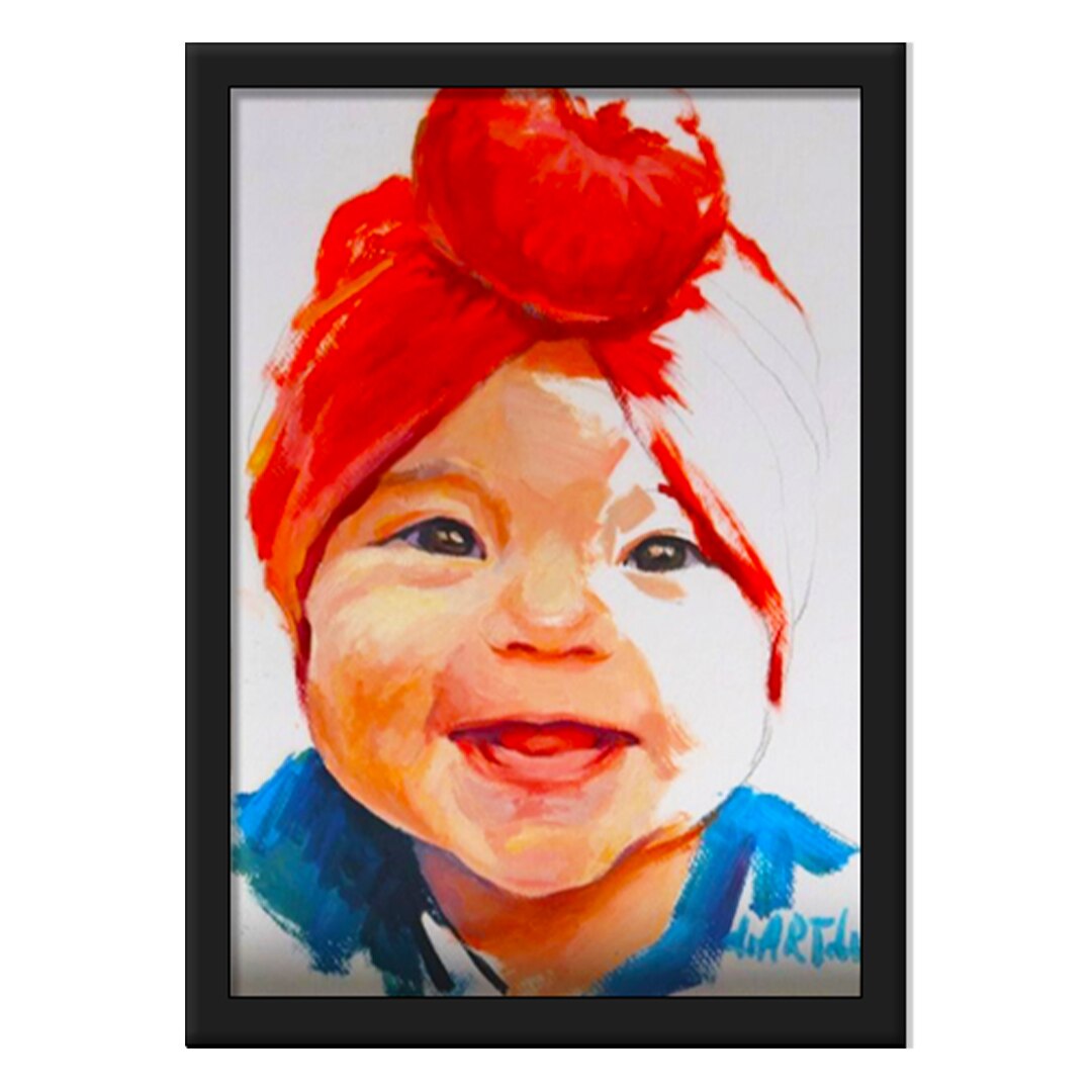 Portret Copii in ulei DiARTDi, A4 30 x 20 cm - eMAG.ro