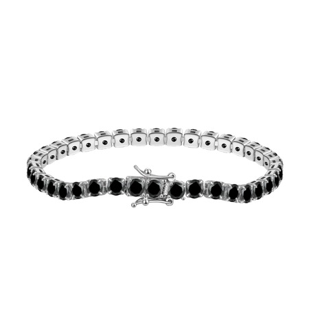 Bratara Tennis Black din argint 4mm, Lungime 19 CM - eMAG.ro