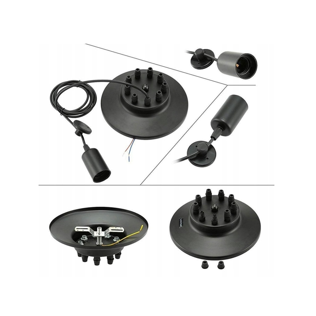 Lustra spider SUPERLED Retro & Loft Model, 8 surse de iluminare, E27 ...