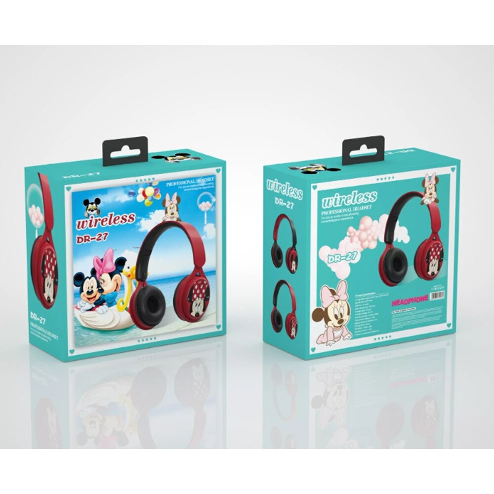 Casti audio wireless pentru copii, cu personaje animate Minnie Mouse ...