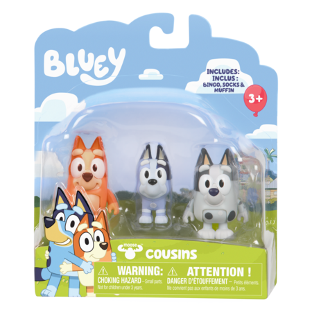 Set de joaca, 3 figurine cu Bingo, Muffin, Socks, seria Verisori, din ...