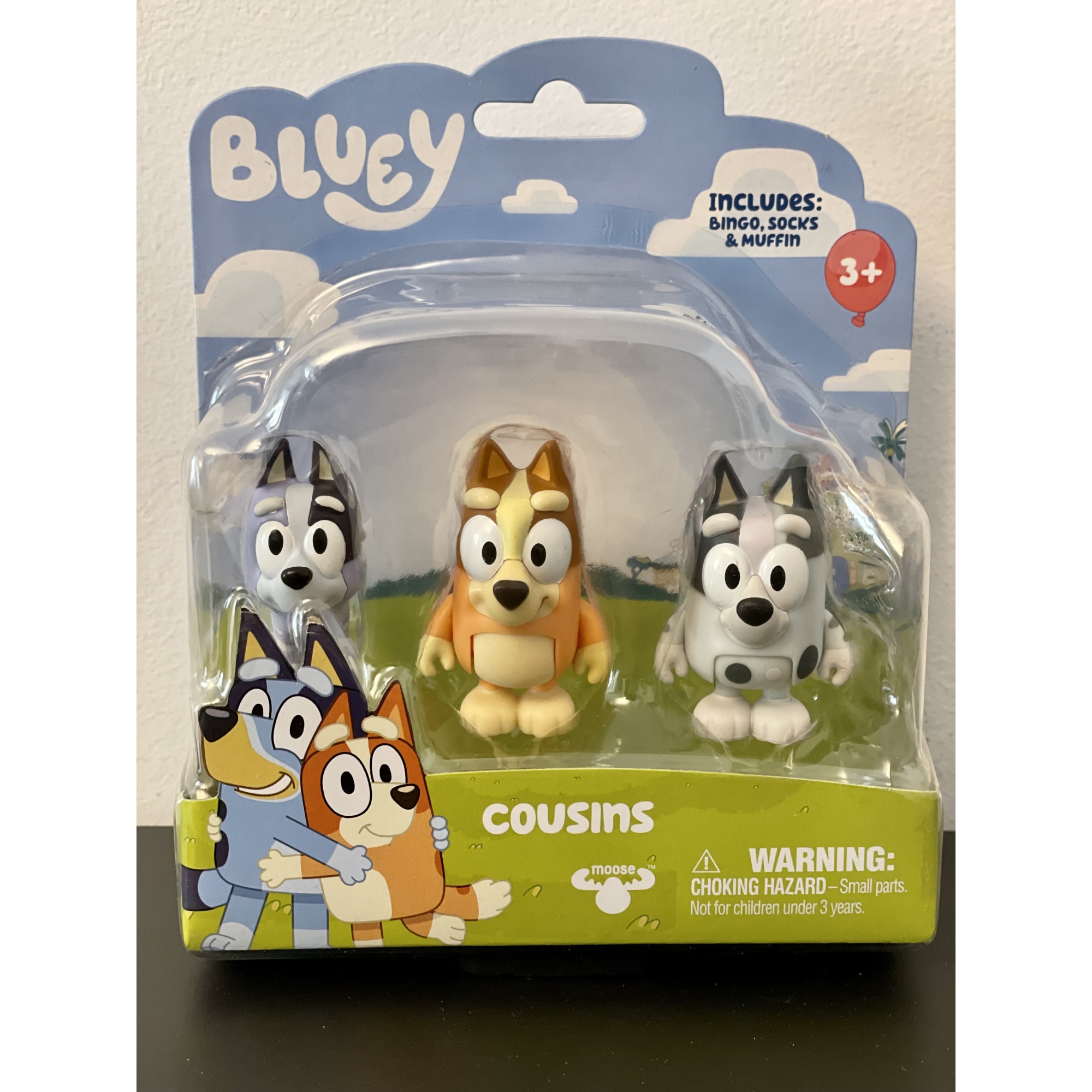 Set de joaca, 3 figurine cu Bingo, Muffin, Socks, seria Verisori, din ...