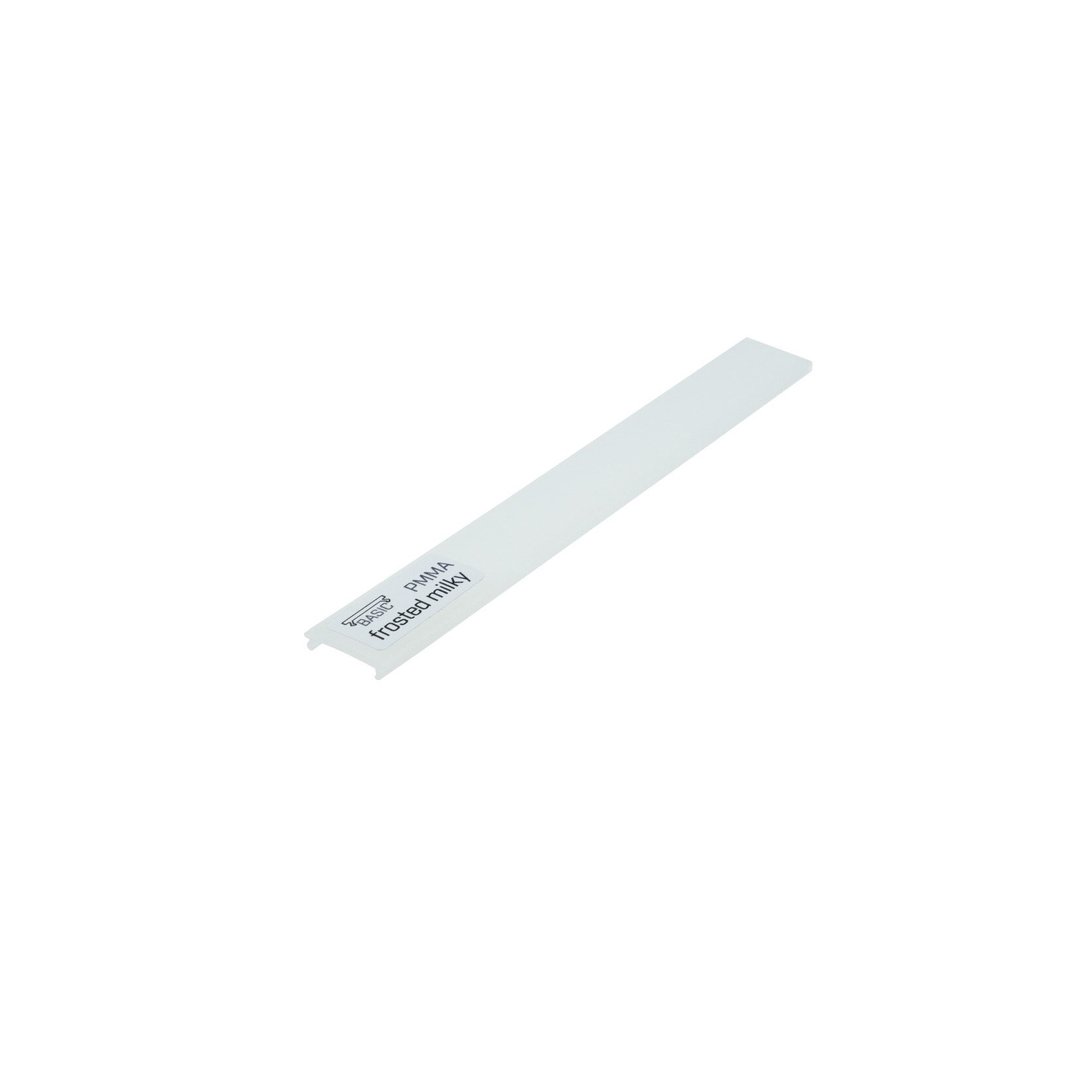 Difuzor pentru profil din aluminiu Lumines, Basic, PMMA, 1 m, Milky ...