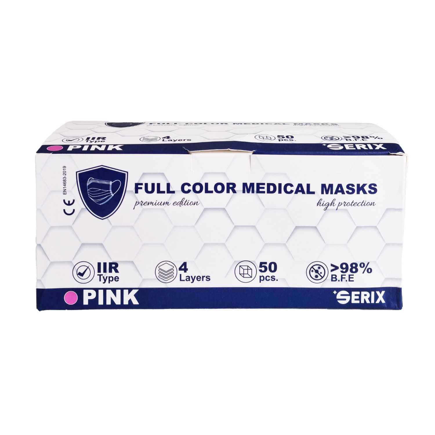 Set 50 Masti Medicale Tip IIR 4 Straturi Roz SERIX - eMAG.ro