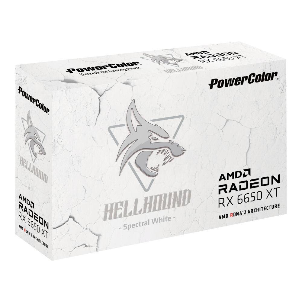 Видеокарта PowerColor HellHound Spectral White OC Radeon RX 6650 XT ...