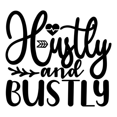 Sticker decorativ pentru perete, Hustly and bustly, 40x30cm, negru ...