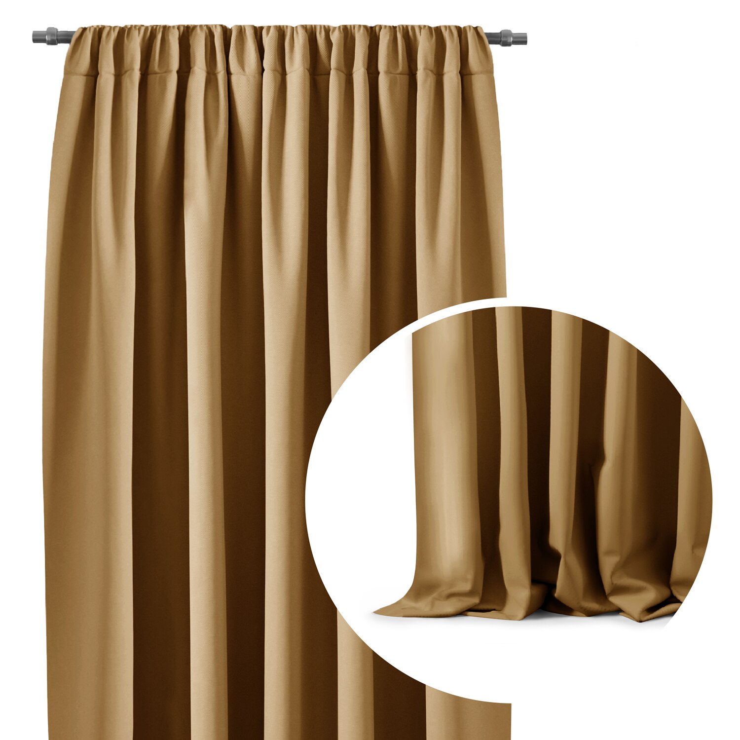 Perdele opace, 140x270 cm, Galben - eMAG.ro