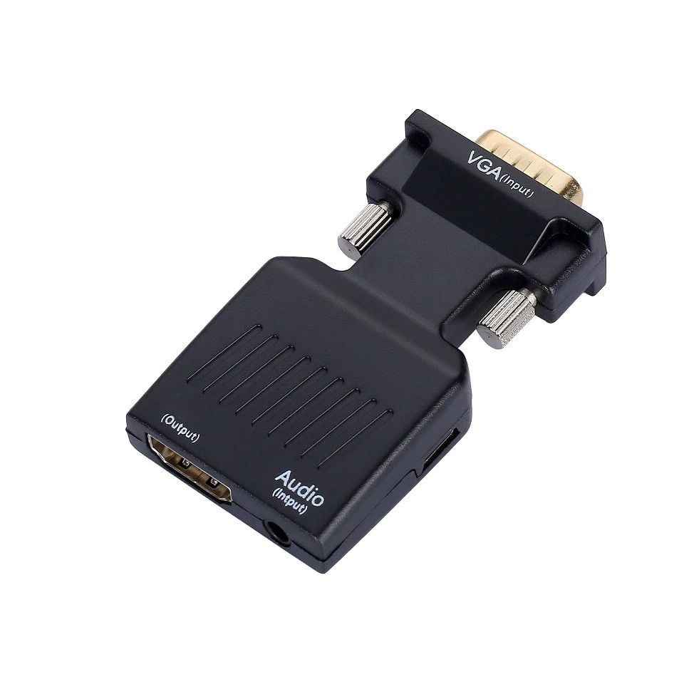 Adaptator Vga D-Sub Hdmi, Full HD 1080P 60Hz, Negru - eMAG.ro