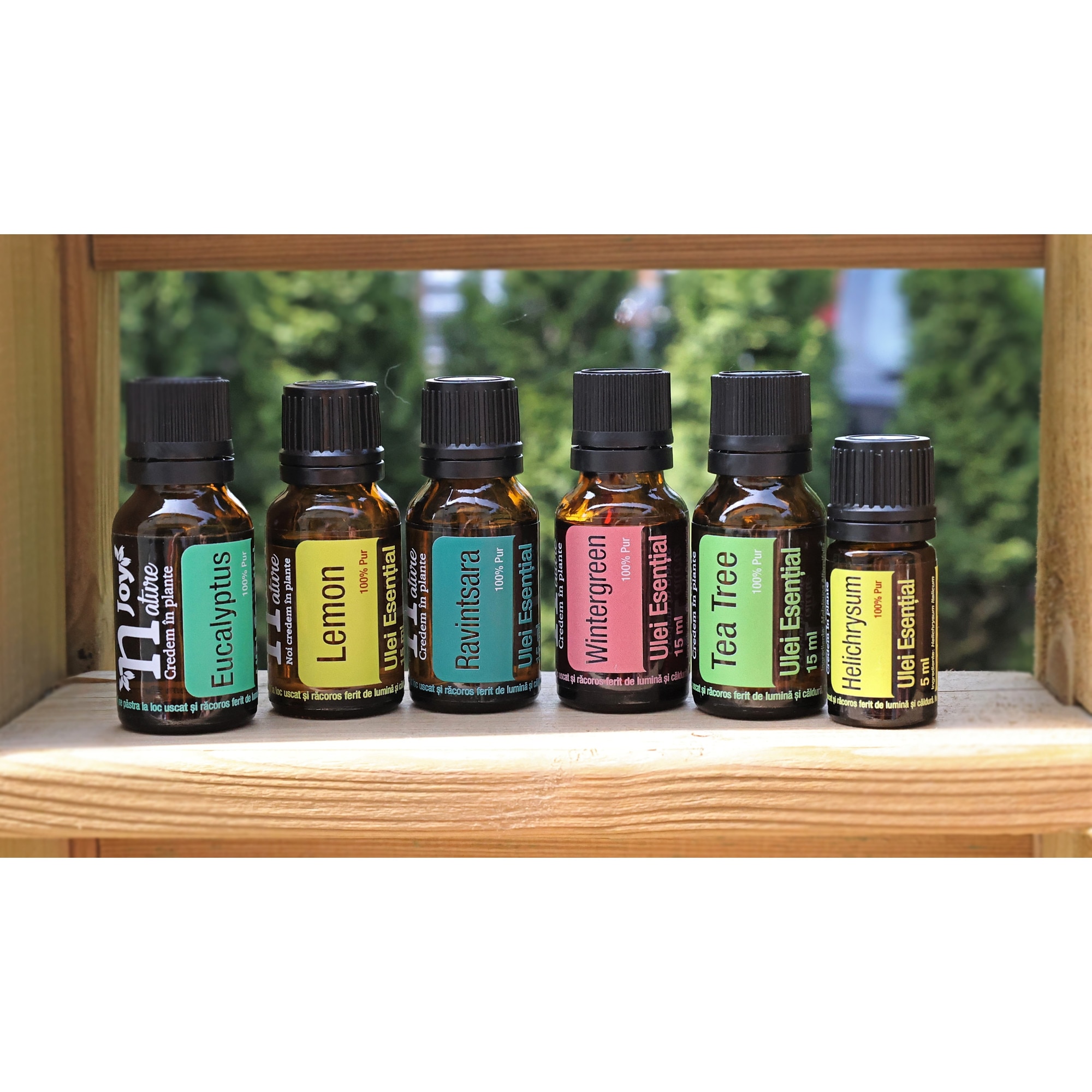 Set 6 Uleiuri Esentiale, Kit Healing 6, nJoy Nature, 5 x 15 ml, 1 x 5 ...