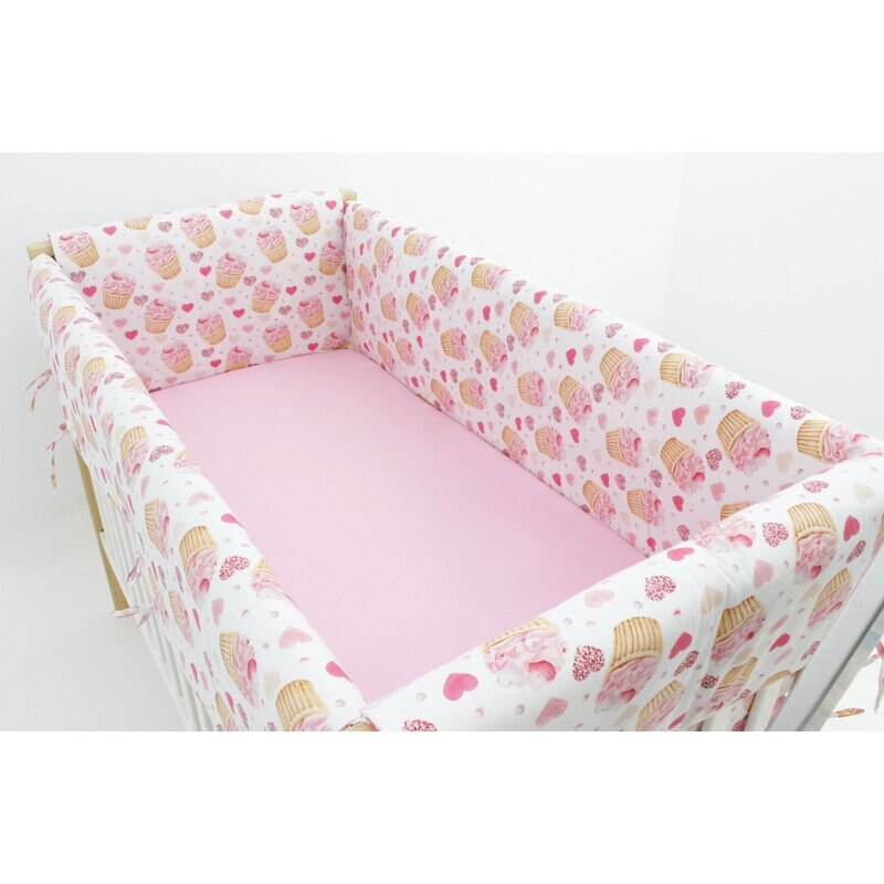 Set aparatori patut, Maxi, Prichindel, Briose, roz, 120x60cm - eMAG.ro