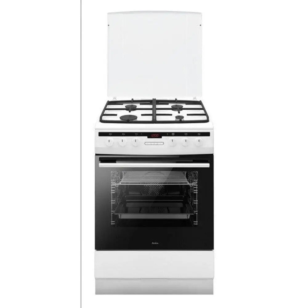 Aragaz Amica, 6117GED3.33PaHZpTaDA (W), gaz, electric, 60 cm, 77L, Alb ...