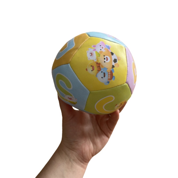 Minge moale textila din vinil pentru bebelusi, 13 cm - eMAG.ro