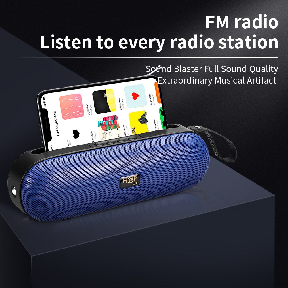 Boxa Portabila cu Radio si Lanterna, Bluetooth, Card, USB, Suport ...