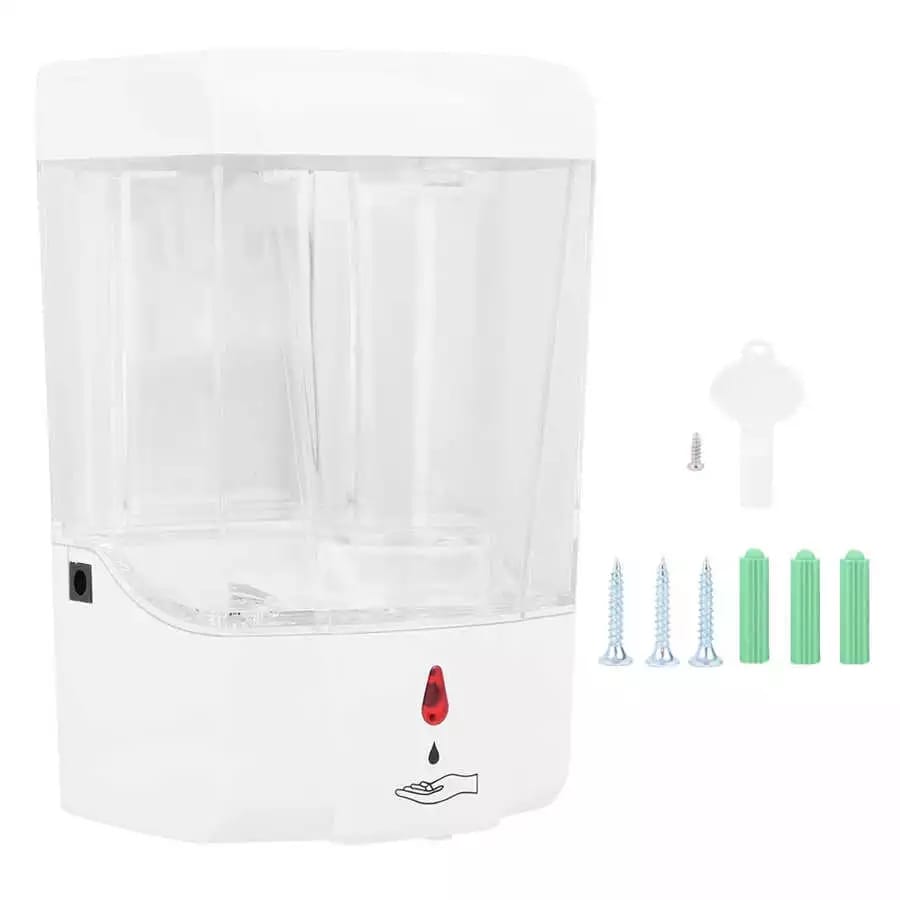 Дозатор за течен сапун TRENDY'S, Със сензор, 600 мл, Бял - eMAG.bg