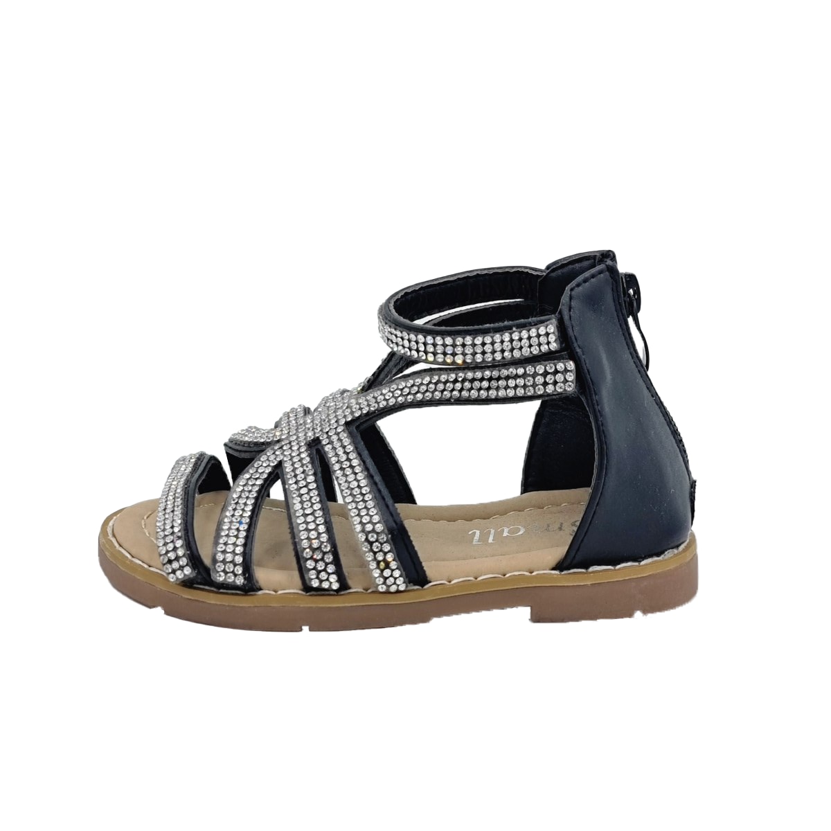 Sandale copii, inTrend, 66-18A, Piele ecologica, Negru, 30 - eMAG.ro