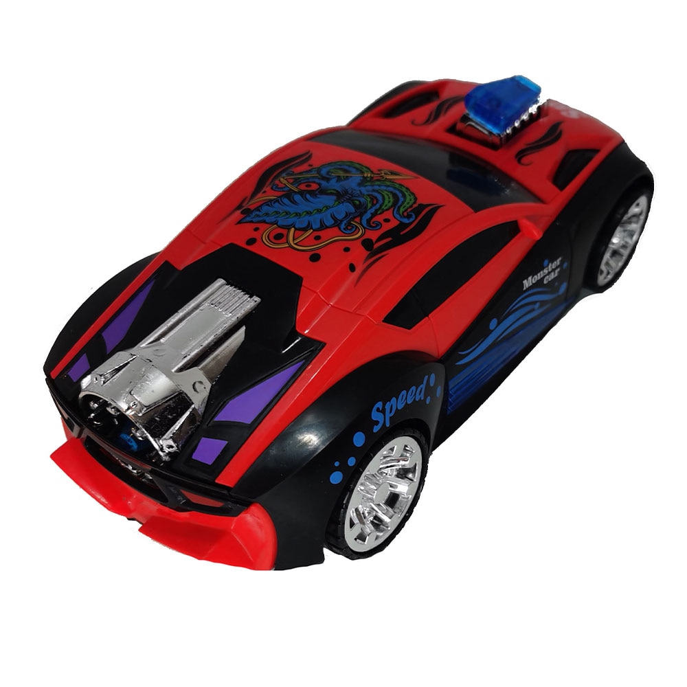 Piros autó 20 cm hangokkal és fényekkel - eMAG.hu