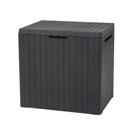 Lada depozitare pentru gradina, Antracit, PVC, 58x44x55 cm, MCT Garden ...