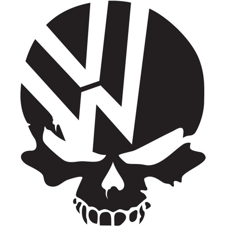 Sticker auto Vw Skull, 30 cm - eMAG.ro