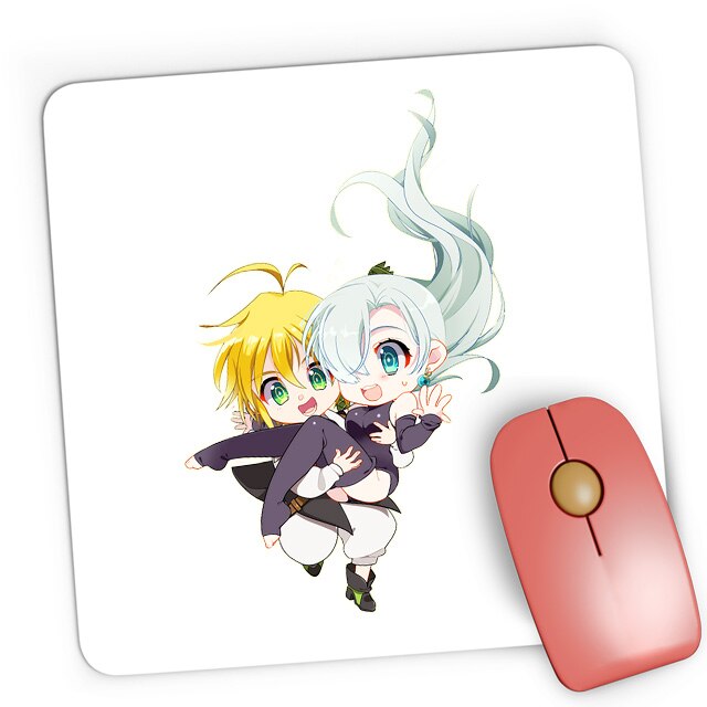 Mousepad Gaming Seven Deadly Sins Chibi Elizabeth Fantasy Anime, 21x19 ...