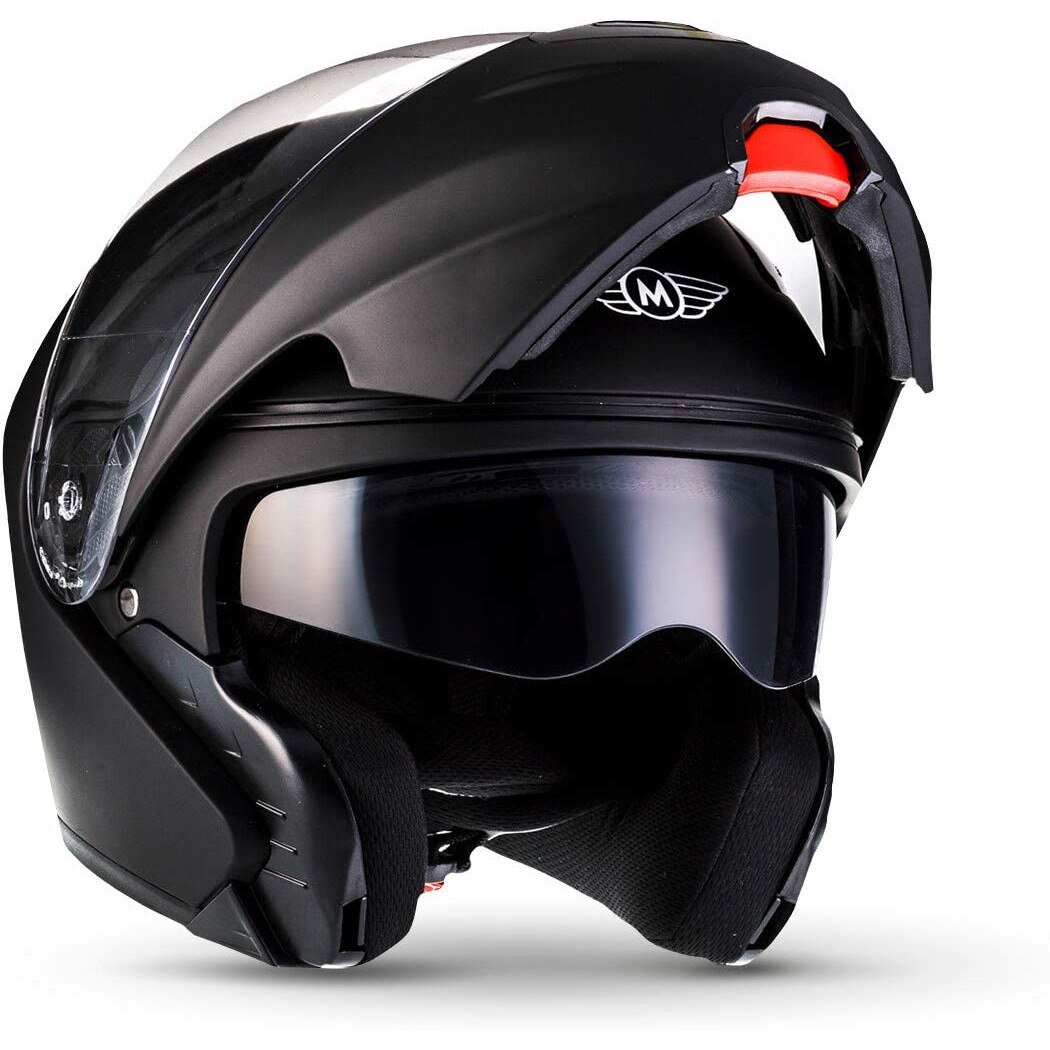 Casca moto Helmet Flip-Up Full-Face, negru mat, XS, 53-54 cm - eMAG.ro