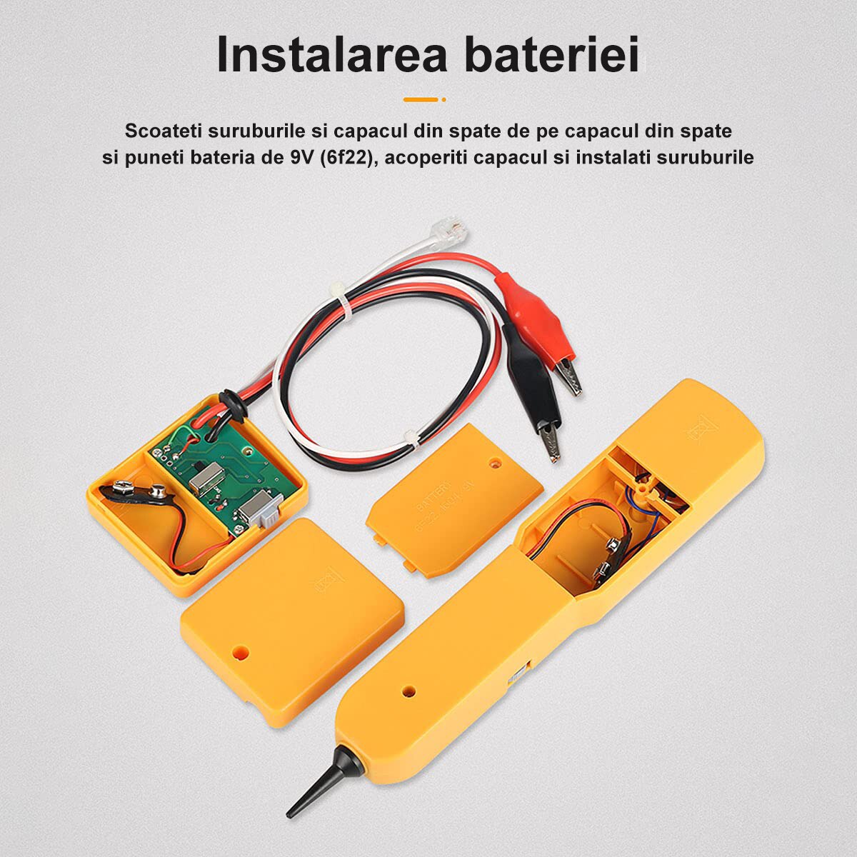 Tester circuit multifunctional, Sundiguer, Detector cablu, RJ11, Galben ...