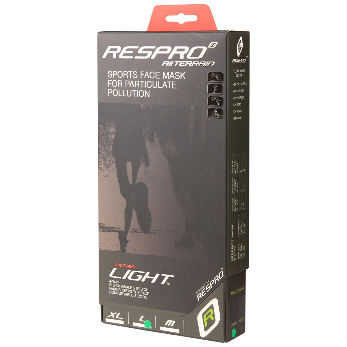 Masca anti-smog Respro, Ultralight, negru, marimea M - eMAG.ro