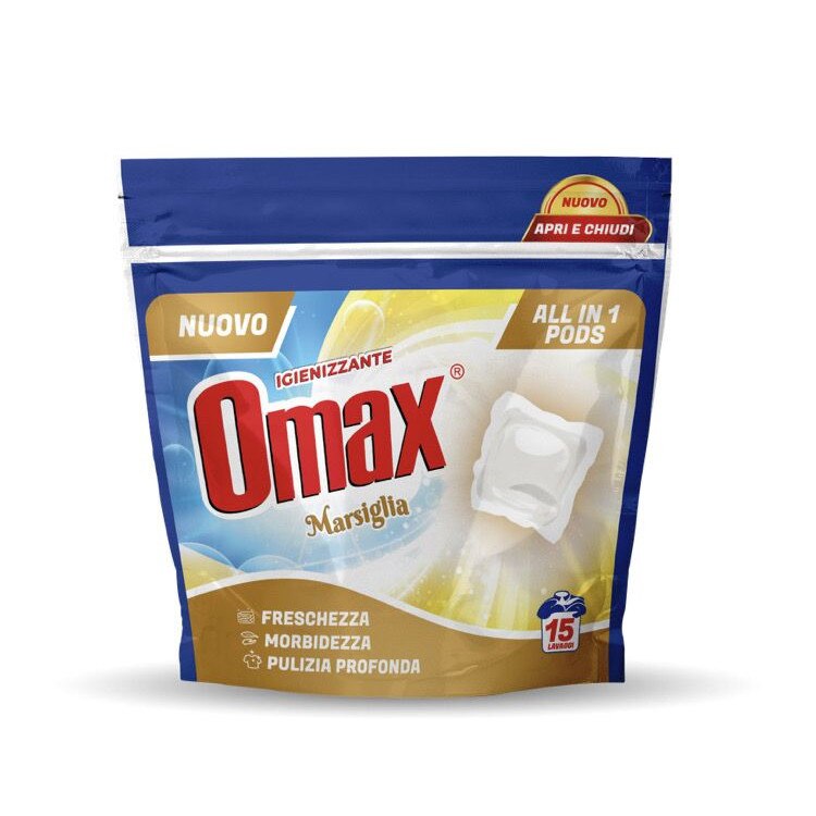 Set 15 capsule detergent lichid, aroma de Marsillia, Omax - eMAG.ro