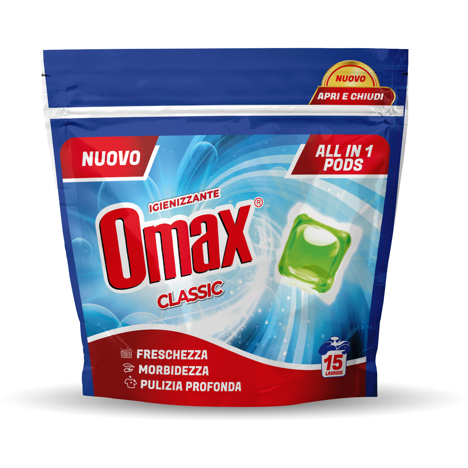 Set 15 capsule detergent lichid, clasic, Omax - eMAG.ro