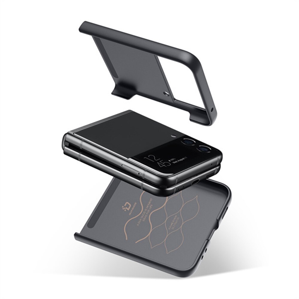 Кейс съвместим със Samsung Z Flip 3, поликарбонатна гума, черен - eMAG.bg