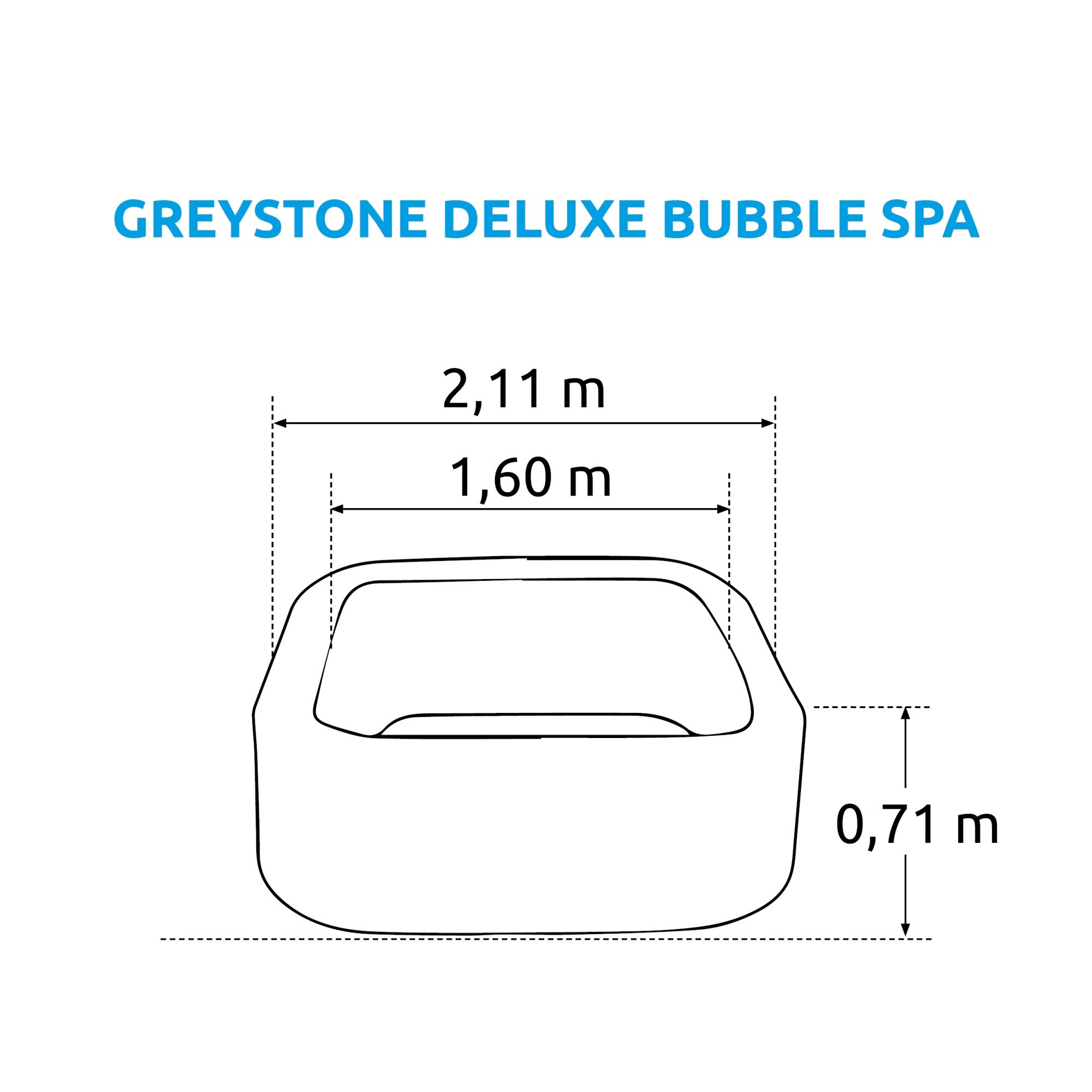 Jacuzzi Intex, Pure Spa, Bubble Greystone Deluxe 28450, Negru, 4 ...