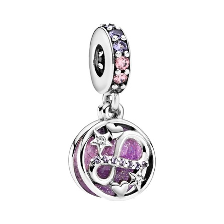 Talisman Charm Compatibil cu Pandora din Argint 925 - I love you to ...