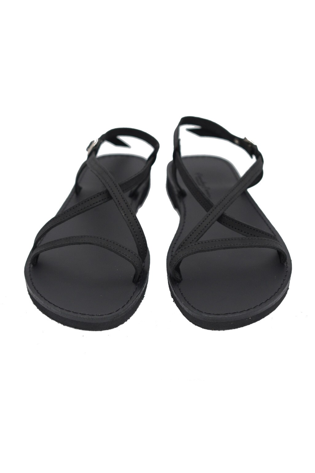 Sandale negre din piele naturala FUNKY GIRL - marime 40 - eMAG.ro