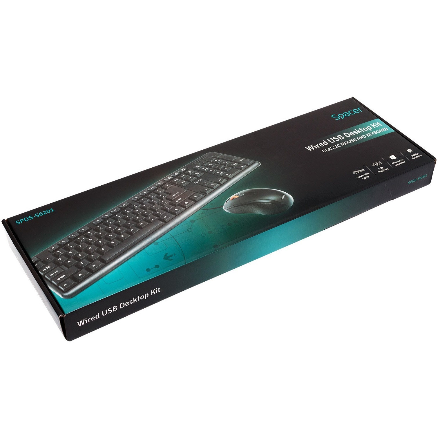 Kit tastatura si mouse USB Spacer SPDS-S6201 - eMAG.ro