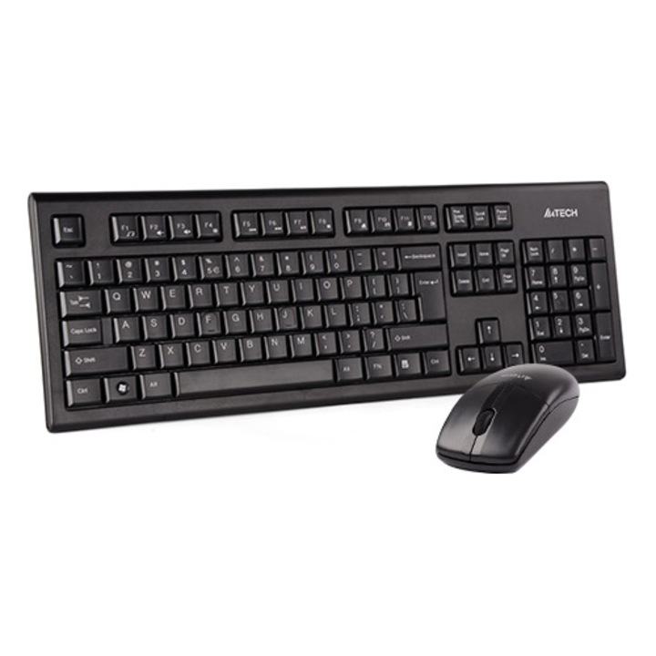 Kit A4tech 3100N tastatura GK-85 + mouse G3-220N, Wireless, USB - eMAG.ro