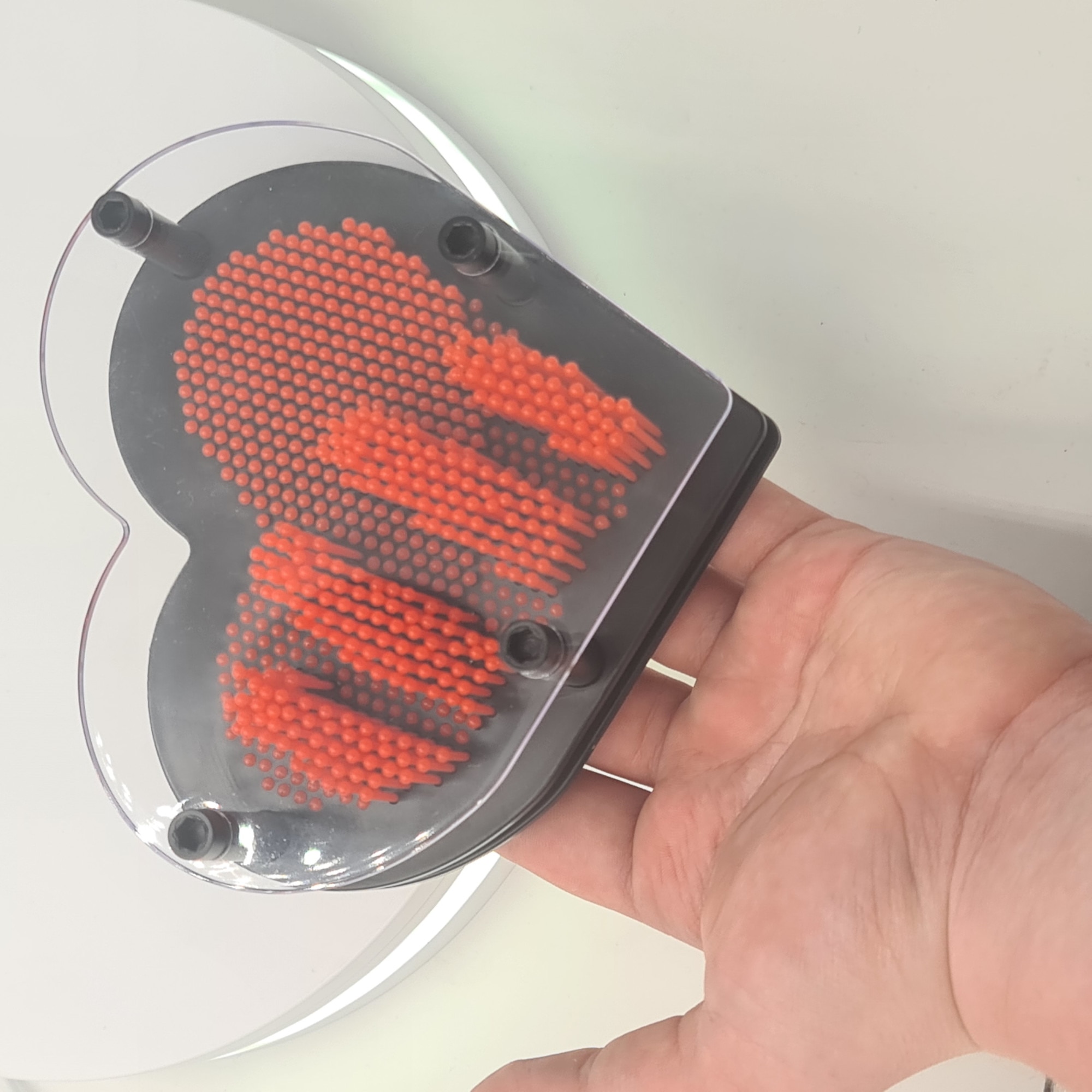 Inima decorativa, model imprimare tridimensionala, forma inima, rosu ...