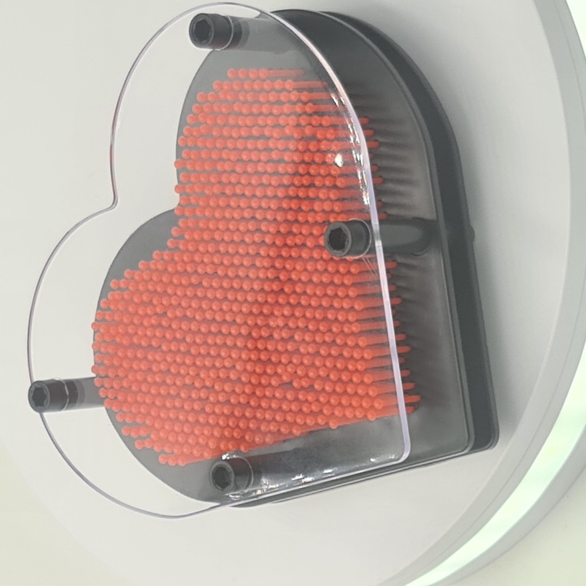 Inima decorativa, model imprimare tridimensionala, forma inima, rosu ...