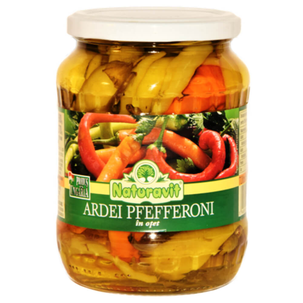 Ardei Pfefferoni in Otet Naturavit, 720 ml - eMAG.ro