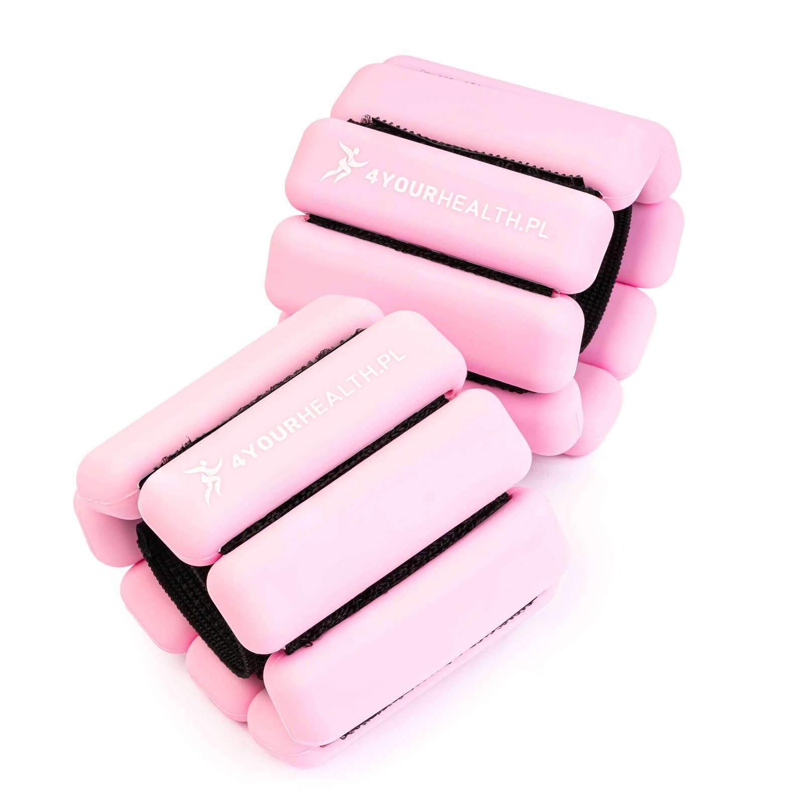 Set 2 greutati glezne/incheieturi, 4yourhealth, Neopren, 0.25 kg, Roz ...
