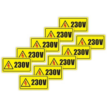 Комплект от 10 броя предупредителни индикатори за напрежение 230V ...