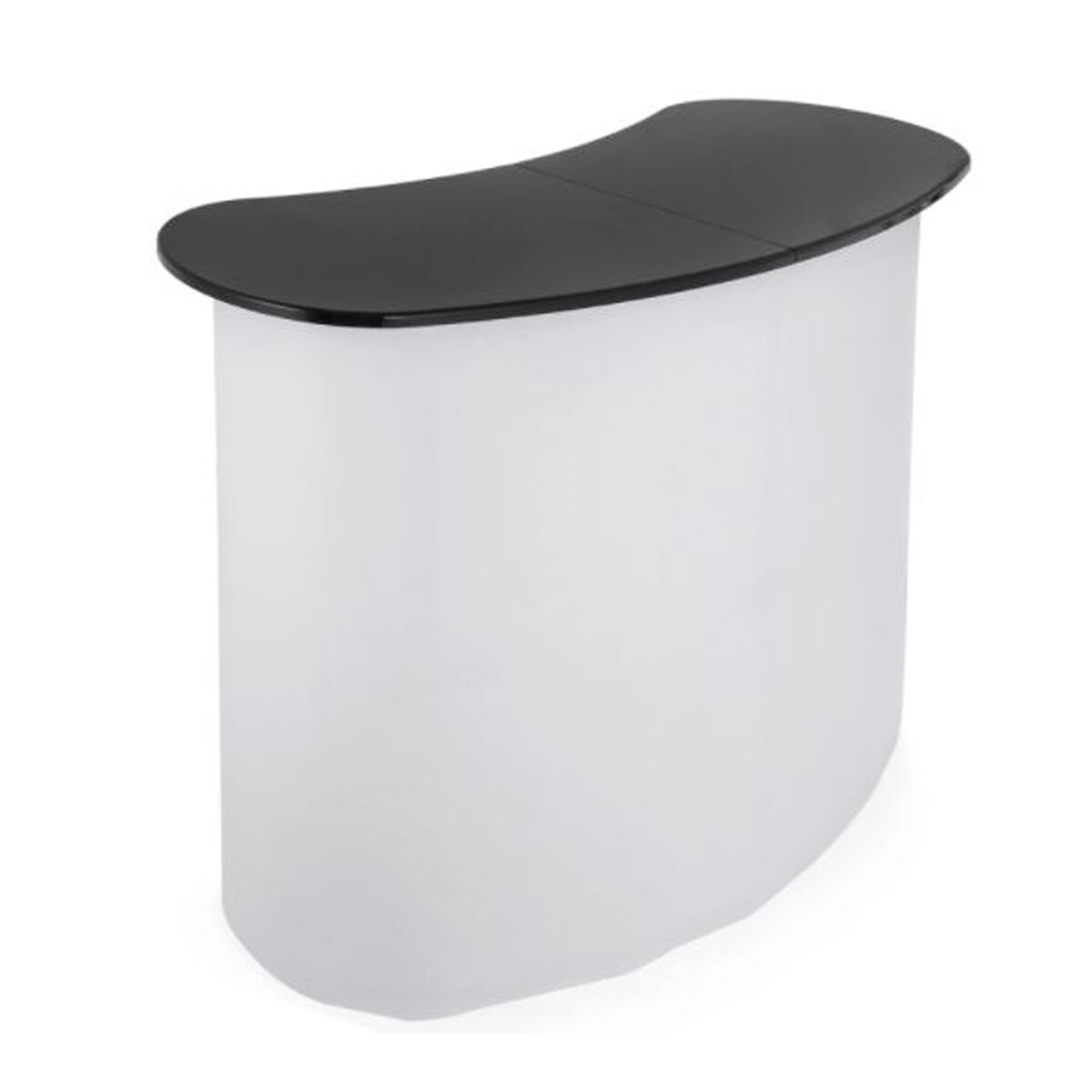 Pupitru de prezentare, Alb-Negru, 130X40X98 cm, lemn si aluminiu - eMAG.ro