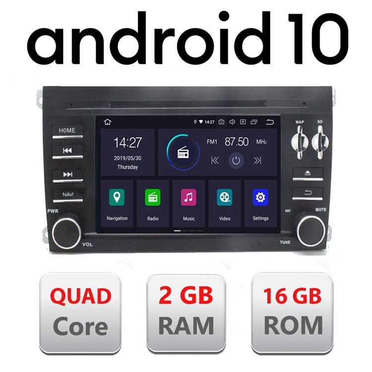 Navigatie dedicata Porsche Cayenne EDT-G443 cu Android ecran tactil ...