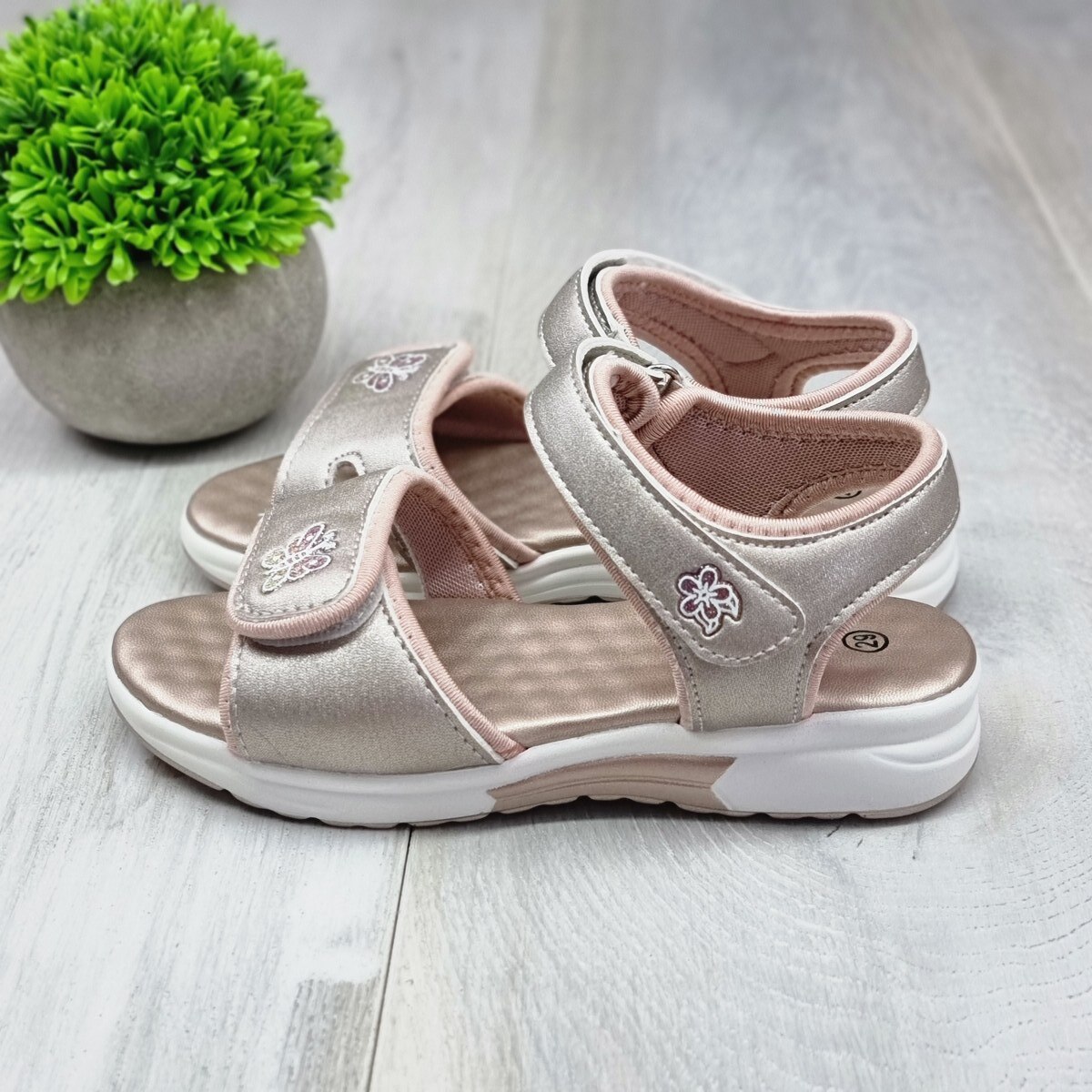 Sandale copii, inTrend, GX191, Piele ecologica, Roz, 30 - eMAG.ro