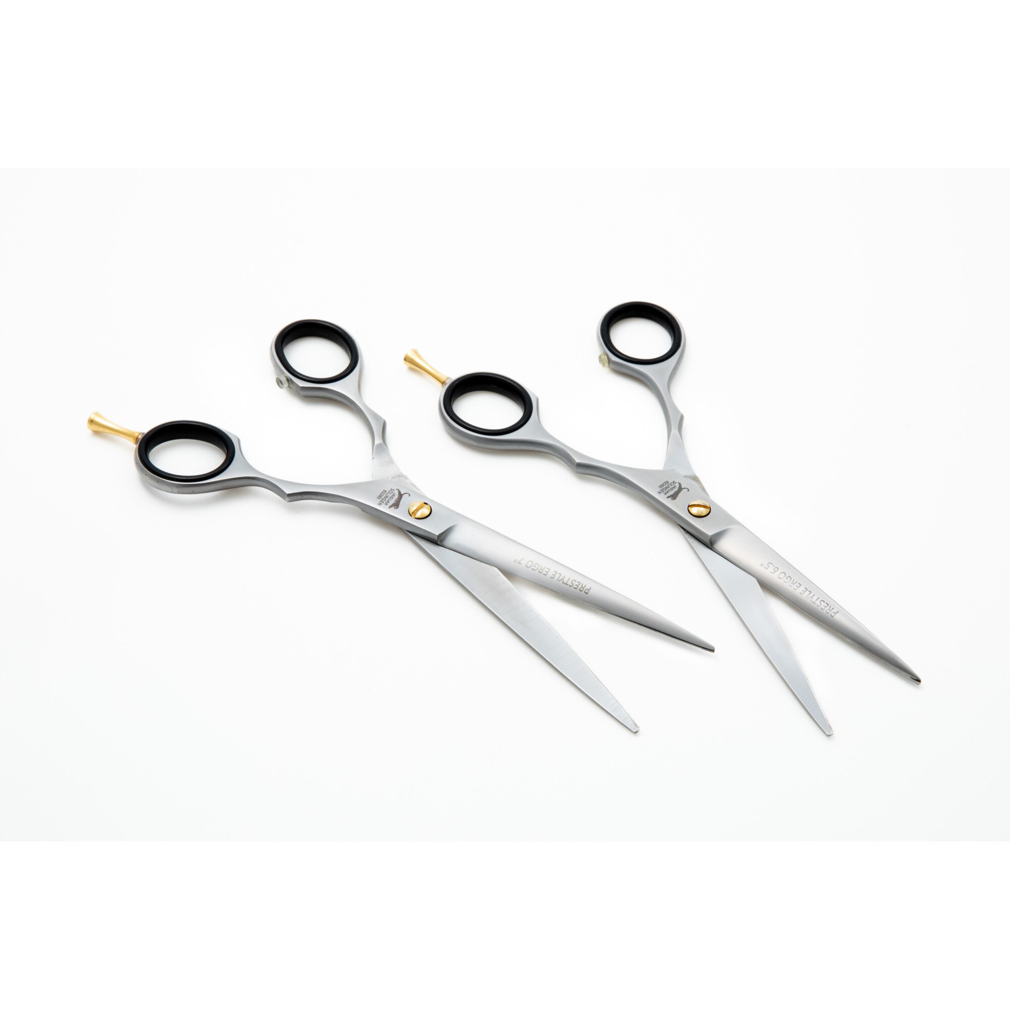 Set 2 Foarfece Tuns 7inch -6,5 inch Profesionale Prestyle Ergo Silver ...